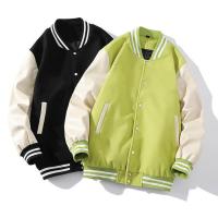 China Korean Version Outdoor Windbreaker Jacket Satin Baseball Jackets Custom for sale