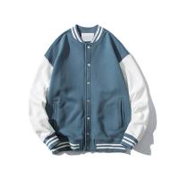 China Contracted All Match Baseball Varsity Jackets Clanging Color Stand Collar for sale