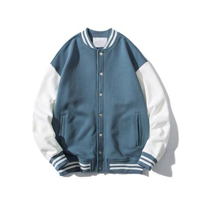 China Contracted All Match Baseball Varsity Jackets Clanging Color Stand Collar for sale