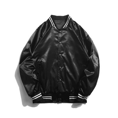 China Black Le Fan Baseball Varsity Jackets 95% Polyester Fashion Brand Casual Lapel Jacket for sale