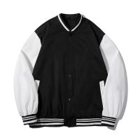 China M-XXL Baseball Varsity Jackets Instagram Match Color Loose Bomber Jacket for sale