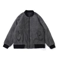 China Washed Black European American Sport Jacket Teenagers Cotton Padded Winter Jacket for sale