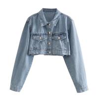 China Factory OEM Spring Autumn Denim Clothing Oversized Long Sleeve Jackets for sale
