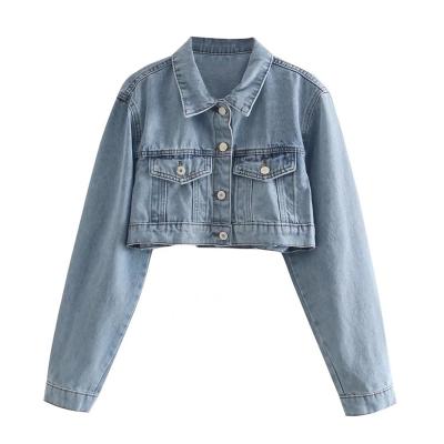 China Factory OEM Spring Autumn Denim Clothing Oversized Long Sleeve Jackets for sale