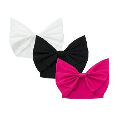 China White Black Pink Backless Wrap Halter Top Sexy Female Summer Tops for sale
