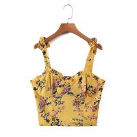 China French Retro Chic Women Sleeveless Tank Tops OEM Logo for sale