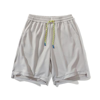 China 100 Percent Polyester Grey Waffle Shorts Outdoor Beach Pants For Men for sale
