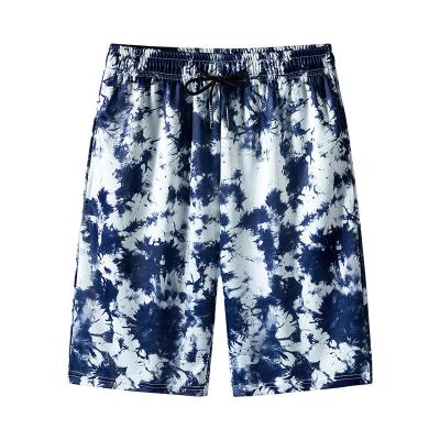 China Thin Wide Speed Dry Surfer Swim Trunks Tie Dye Beach Pants For Men for sale