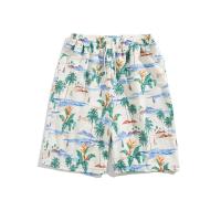 China Loose Print Large Size Athletic Leisure Shorts Broken Flower Beach Short For Men for sale