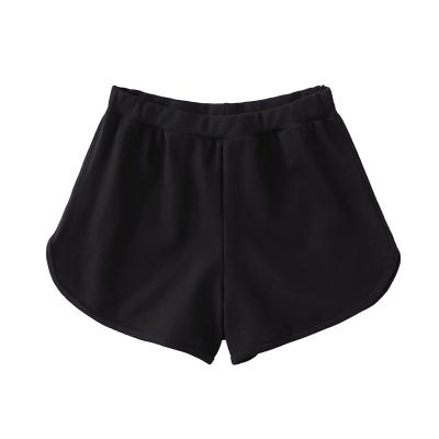 China Solid color thread loose waist Loose sport summer thin casual shorts beach pants for ladies for sale