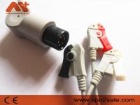 China Szmedplus AAMI ECG Cable 3-Lead 6-Pin with TPU Construction and AHA Clip - 3400mm Length for sale