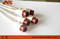 China HP IBP Connector 12-Pin Red Medical Cable with 4.00mm Exit Diameter and 3000-5000 Cycle Durability for sale