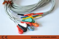 China Medical 10-Lead ECG Cable DIN 1.5 Holter Leadwire for Patient Monitors and Ultrasound Machines for sale