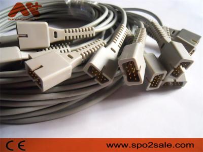 China Medical Monitor Cable Accessories - SpO2 ECG EKG IBP Patient Cables 100-400g with 3000-5000 Plug Cycles for sale