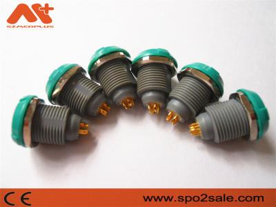 China IBP Medical Device 8-Pin Plastic Connector with Grey Shell Green Housing - 3000-5000 Cycle Durability, 15g Weight for sale