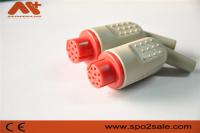 China IBP Connector Accessory 10 Pin Red Compatible Datex Ohmeda Adapter Cable ISO13485 CE for sale