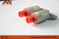 China IBP Connector 10 Pin Red Compatible Hellige Adapter Cable Nylon ABS for sale