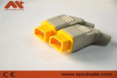 China IBP connector accessory compatible for Nihon Kohden IBP adapter cable,14Pin for sale
