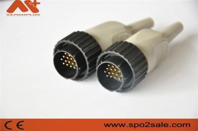 China Compatible Kenz 10-Lead EKG Cable 16 Pin Black Nylon ABS Connector ISO CE for sale