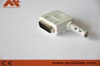 China Compatible Kanz D-Sub 15 Pin EKG Connector 10 Lead ECG Cable Grey Nylon ABS for sale