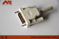 China Compatible Schiller Edan Bionet 15 Pin 10 Lead EKG Cable Grey 6mm Diameter for sale