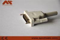 China Compatible Schiller Edan Bionet 15 Pin 10 Lead EKG Cable Grey 6mm Diameter for sale
