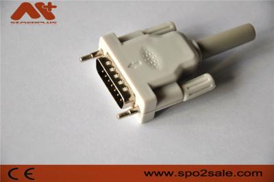 China Compatible Schiller Edan Bionet 15 Pin 10 Lead EKG Cable Grey 6mm Diameter for sale