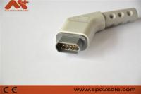 China 16 Pin ECG Connector Compatible Draeger Multi-Site ECG Cable Gray 6mm for sale
