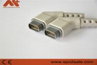 China 16 Pin ECG Connector Compatible Draeger Multi-Site ECG Cable Gray 6mm for sale