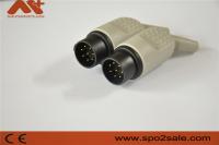 China ECG Connector 8 Pin Nylon Black Compatible Nihon Kohden Monitor Accessory CE ISO for sale