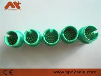 China ECG EKG Connector Compatible Spacelabs Patient Cable 17 Pin Green ABS Nylon for sale