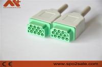China GE Marquette Patient Monitor 11 Pin ECG Connector Medical Cable Accessory Green for sale