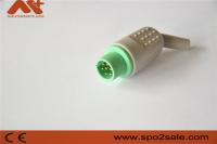 China Bionet Compatible 7 Pin ECG Connector Green Nylon ABS Medical Cable Adapter for sale