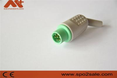 China Bionet Compatible 7 Pin ECG Connector Green Nylon ABS Medical Cable Adapter for sale