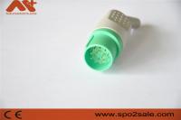 China 11 Pin Green ECG Connector Compatible with Nihon Kohden Monitor Accessory ISO13485 CE for sale