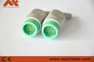 China 12 Pin ECG Connector for Medtronic Physio Control Lifepak Monitor Medical Accessory Green for sale