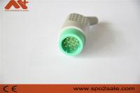 China 12 Pin ECG Connector for Medtronic Physio Control Lifepak Monitor Medical Accessory Green for sale