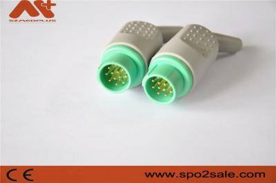 China 13 Pin ECG Connector for Mennen Monitor Medical Accessory Green Nylon ABS 5mm for sale