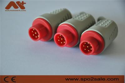 China Bionet 8 Pin ECG Cable Connector for Patient Monitor Red Nylon ABS ISO13485 for sale