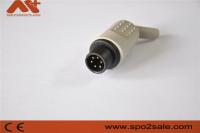 China 6-Pin ECG AAMI Connector for BCI Criticare Monitor - 5.00mm Exit Diameter, 3000-5000 Plug Cycles for sale