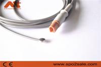 China Mindray Datascope Medical Temperature Probe - 3M Cable, 3.0mm Diameter, 5-Pin Connector for Adult Skin Monitoring for sale