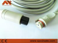 China AAMI 6 Pin Mindray IBP Cable 001C-30-70758 with BD Connector - 3.5M Medical Grade Cable for sale