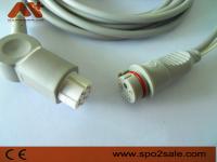 China Datex Compatible IBP Adapter Cable 10-Pin Connector 3.5M Length for AS/3 AS/5 Cardiocap Medical Monitors for sale