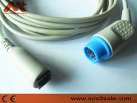 China Siemens Compatible IBP Adapter Cable 3.5M with 10-Pin Connector for Utah BD Edwards Abbott B.Braun Argon Medex Transducers for sale