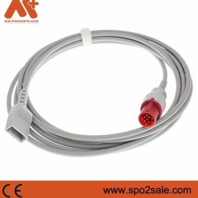 China Hellige Compatible IBP Adapter Cable 7 Pin 3.5M TPU for Draeger Patient Monitors for sale