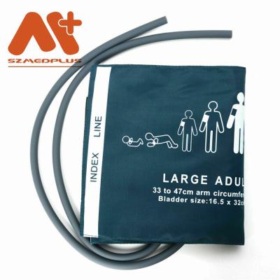 China 002791 Large Adult Dual Tube NIBP Cuff 33-47cm with 50,000+ Cycle Durability and CE/ISO13485 Certification for sale