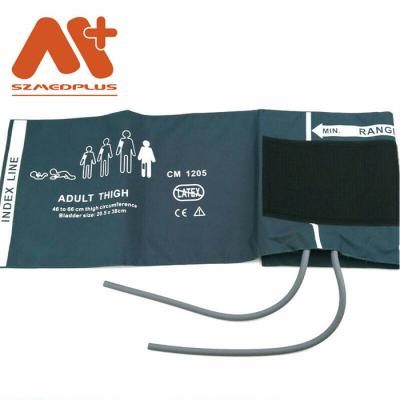 China 002796 Adult Thigh Dual Tube NIBP Cuff 46-66cm with PU Material and 50,000+ Cycle Durability for sale