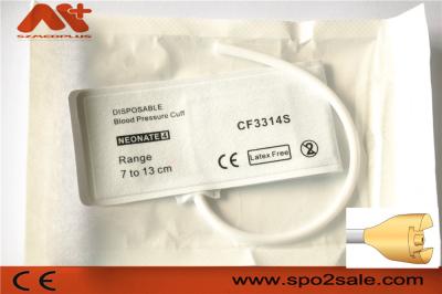 China Philips Compatible Neonate NIBP Cuff M1872S Single Tube 7-13 cm Disposable Blood Pressure Cuff for sale