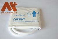 China Disposable Non Invasive Blood Pressure Cuff Adult Dual Tube 27.5-36.5cm Latex Free for sale