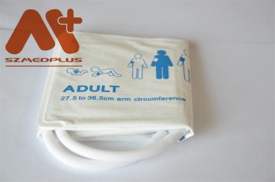China Disposable Non Invasive Blood Pressure Cuff Adult Dual Tube 27.5-36.5cm Latex Free for sale